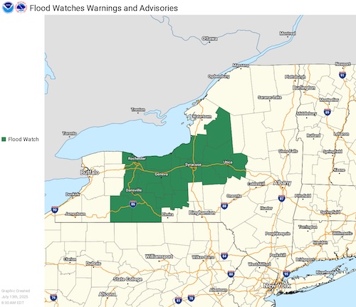 Oswego County TodayWeather map